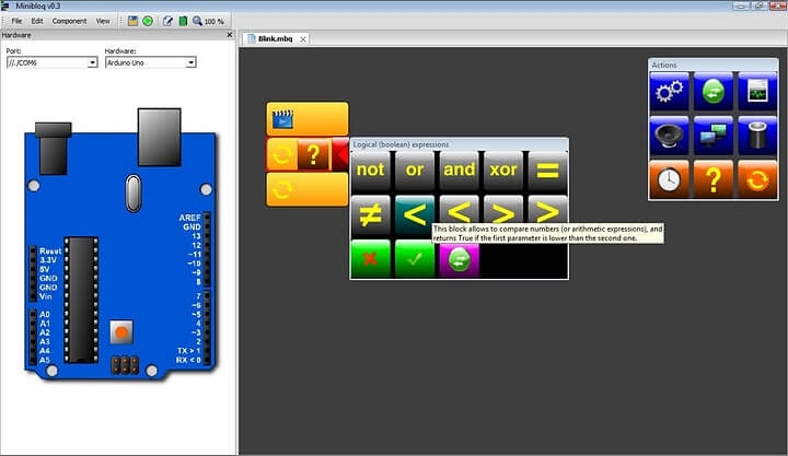 Minibloq Graphical Programming Environment For Arduino Latest Open Tech From Seeed