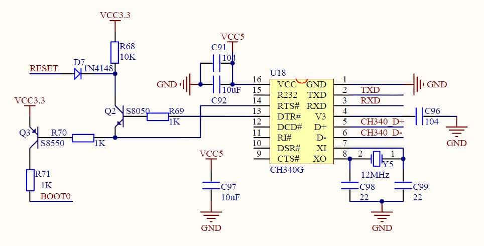 Ch340 Esp32 Schematic
