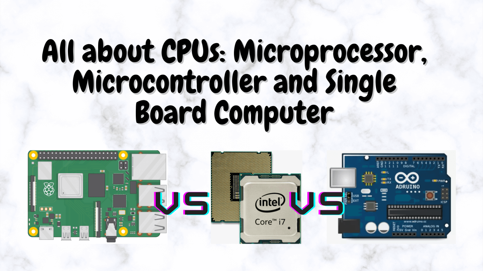 All about CPUs: Microprocessor, Microcontroller and Single Board ...