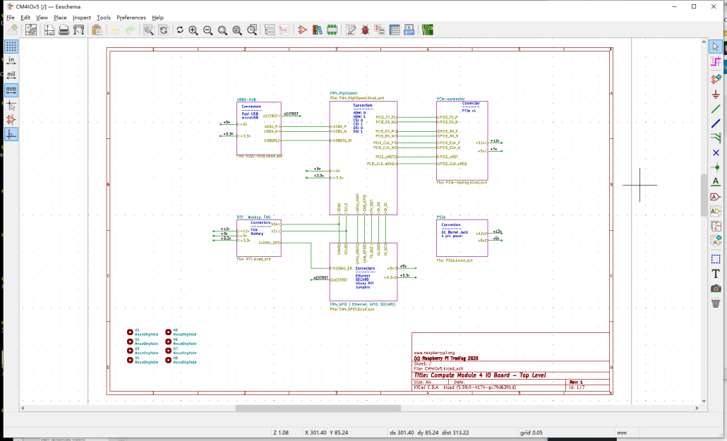 How to customized CM4IO (Compute Module 4 IO Board) board using kiCad ...