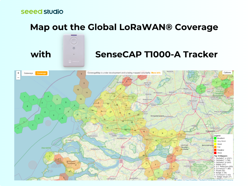 Map out the Global LoRaWAN® Coverage with SenseCAP T1000-A Tracker ...