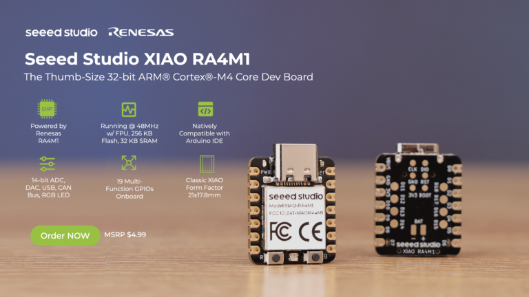 Meet XIAO RA4M1, Powered by Renesas 32-Bit ARM® Cortex®-M4 RA4M1 ...