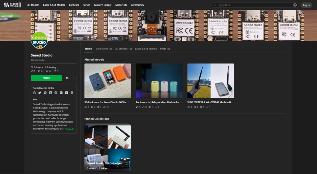 Seeed Studio Now on GrabCAD, Thingiverse, Printables & Maker World ...