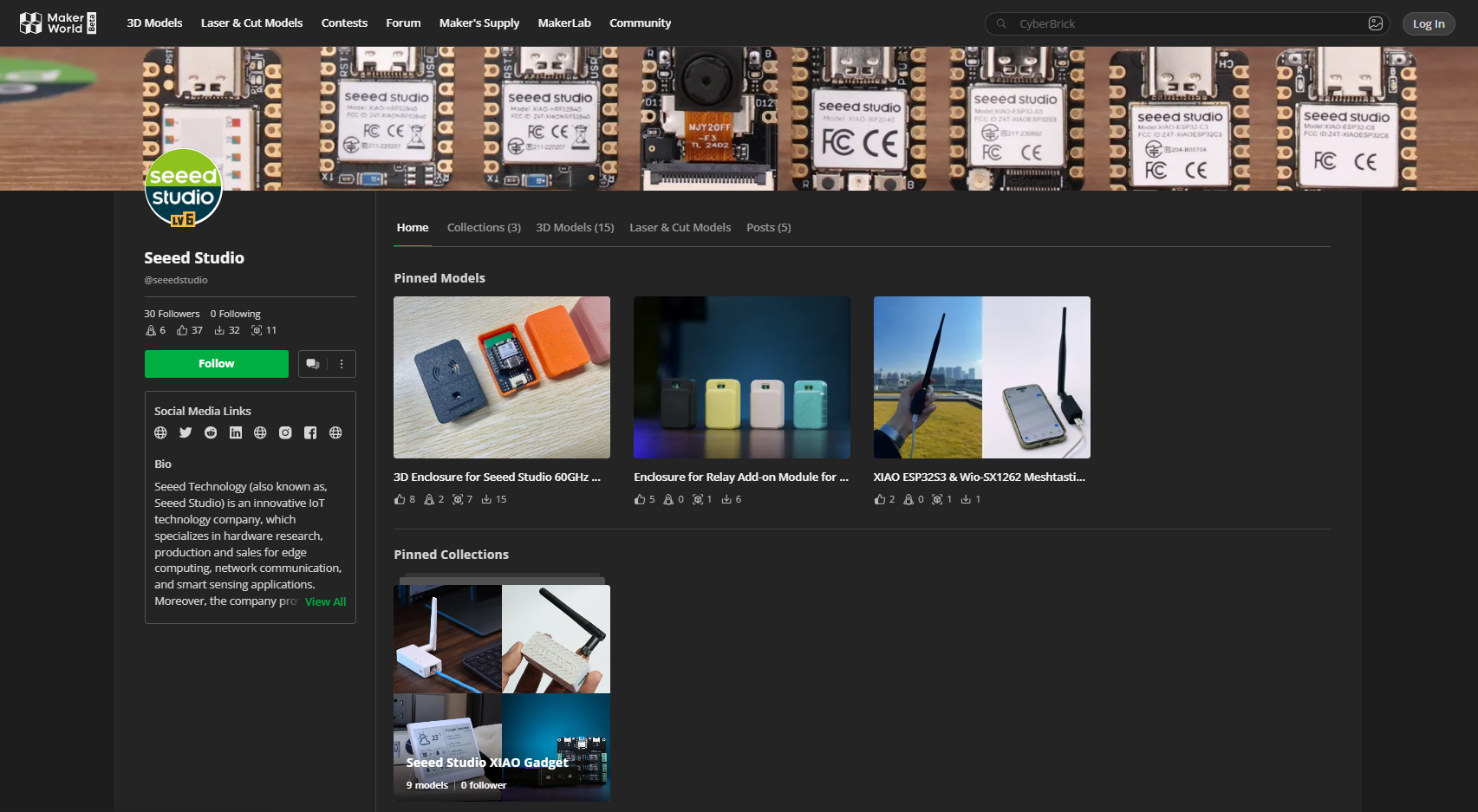 Seeed Studio Now on GrabCAD, Thingiverse, Printables & Maker World: Open-Source Designs for ...